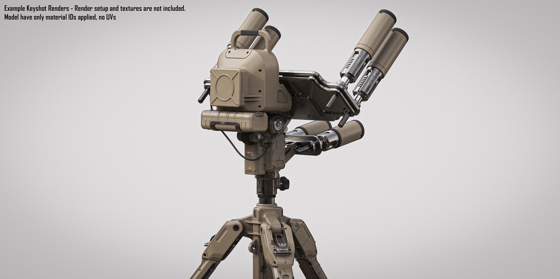 Portable Defense System 3D Model - TurboSquid 2106615