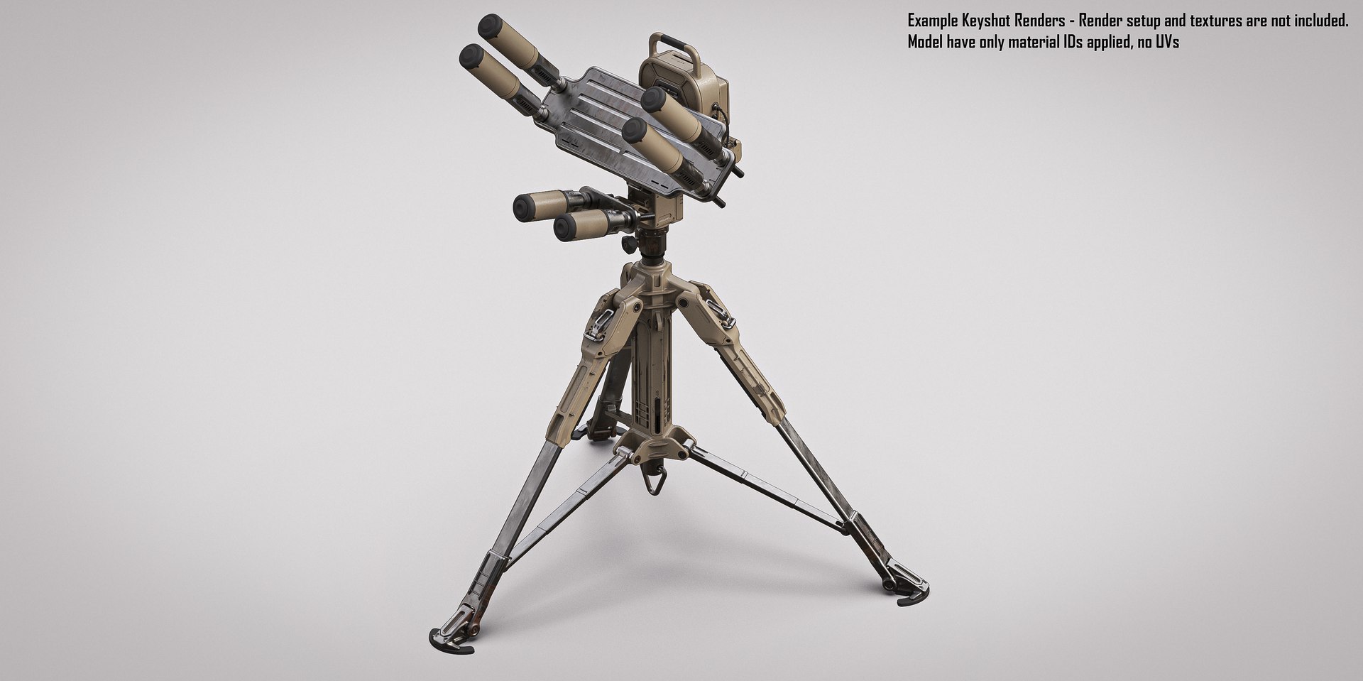 Portable Defense System 3D Model - TurboSquid 2106615