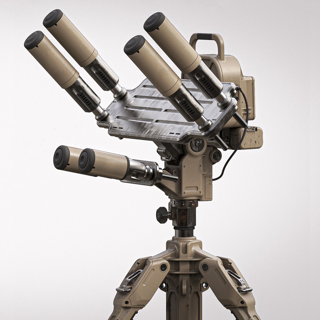 Portable Defense System 3D Model - TurboSquid 2106615