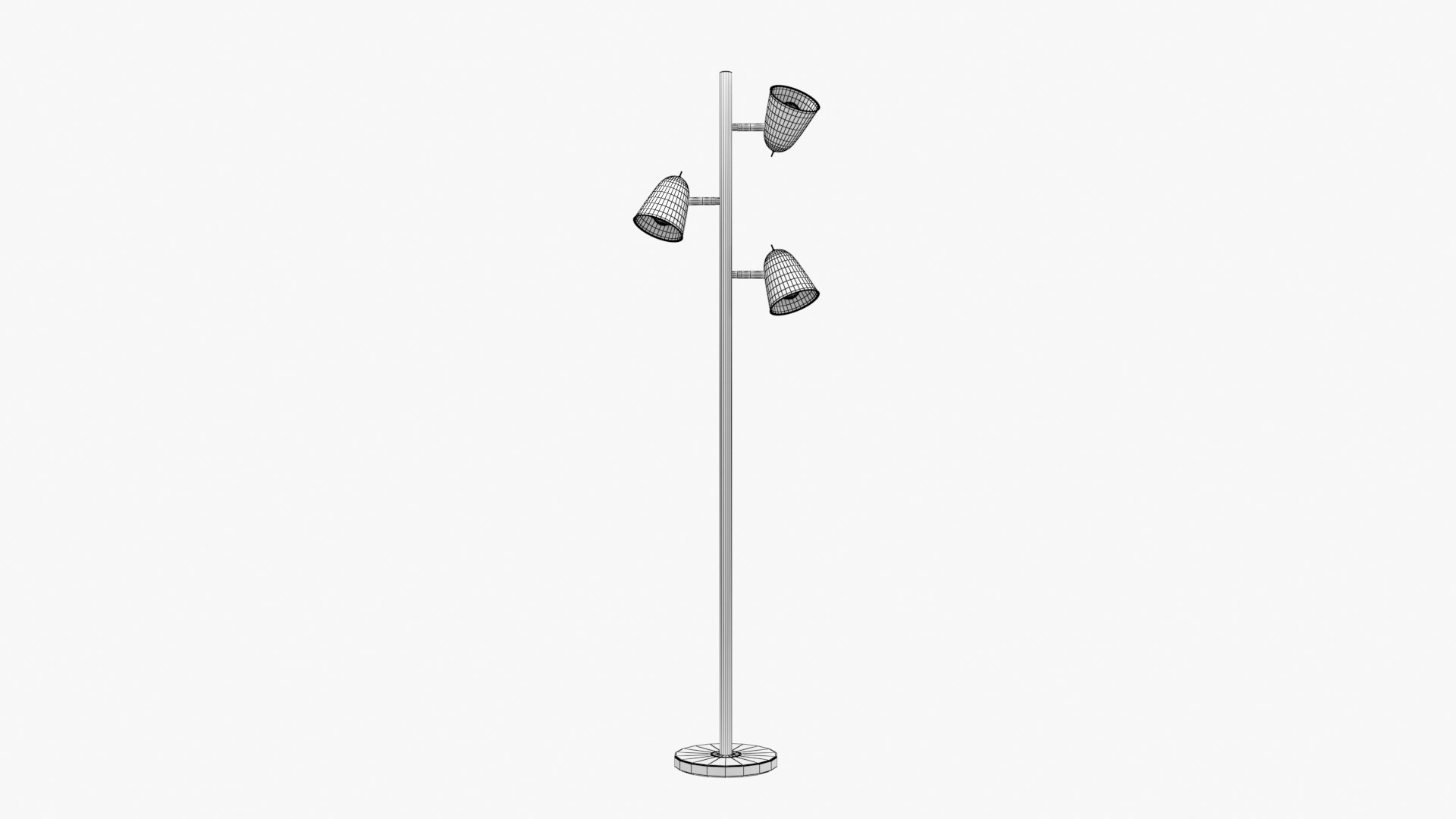 Tree Floor Lamp 3 Lights 3D Model - TurboSquid 1850056