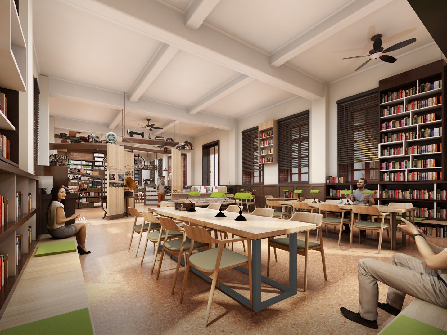 3D Model Retro Library - TurboSquid 2362081