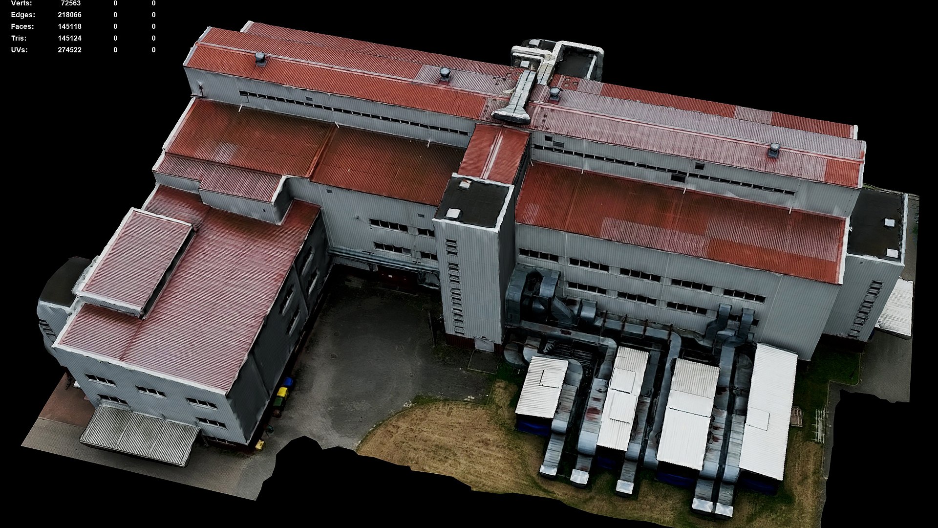 3D Industrial Facility Factory Buildings Drone Scan Model - TurboSquid ...