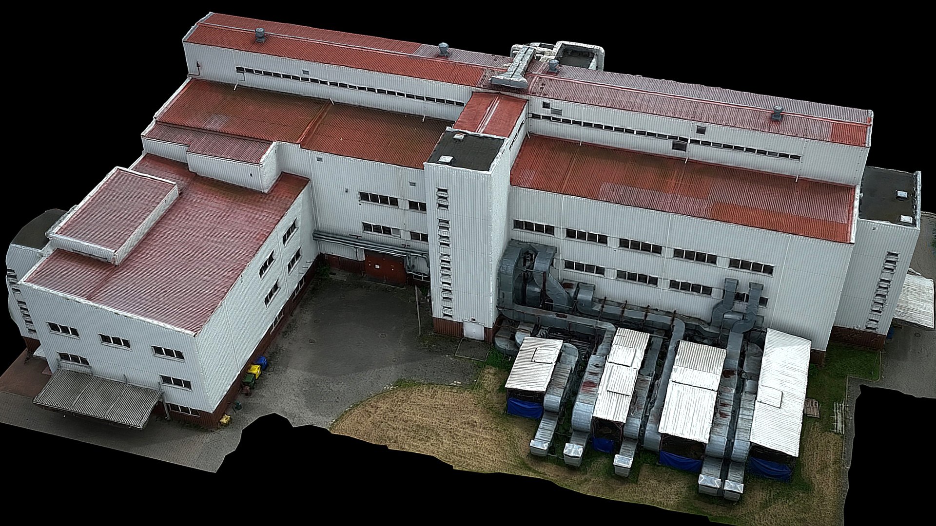 3D Industrial Facility Factory Buildings Drone Scan Model - TurboSquid ...