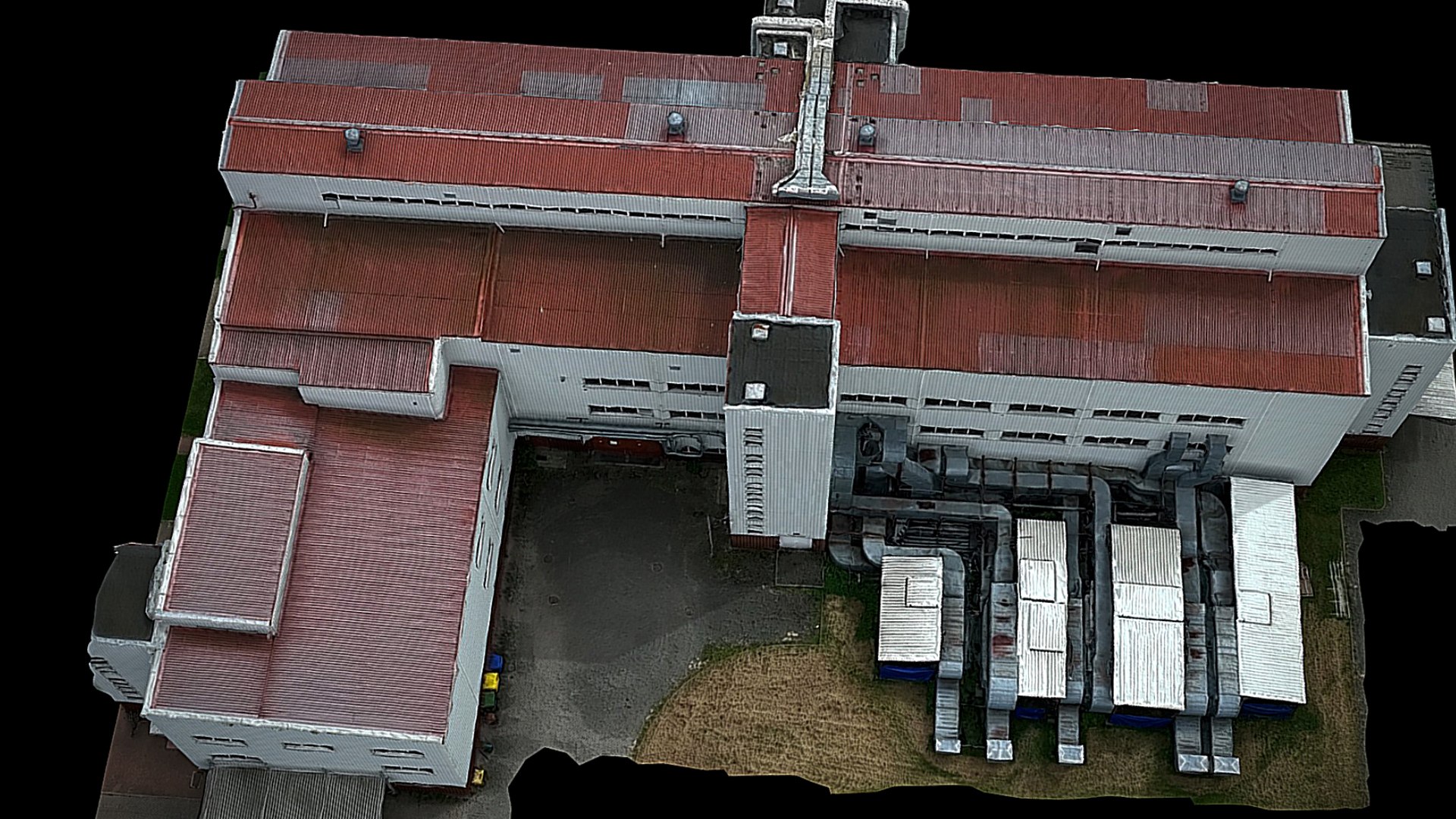 3D Industrial Facility Factory Buildings Drone Scan Model - TurboSquid ...