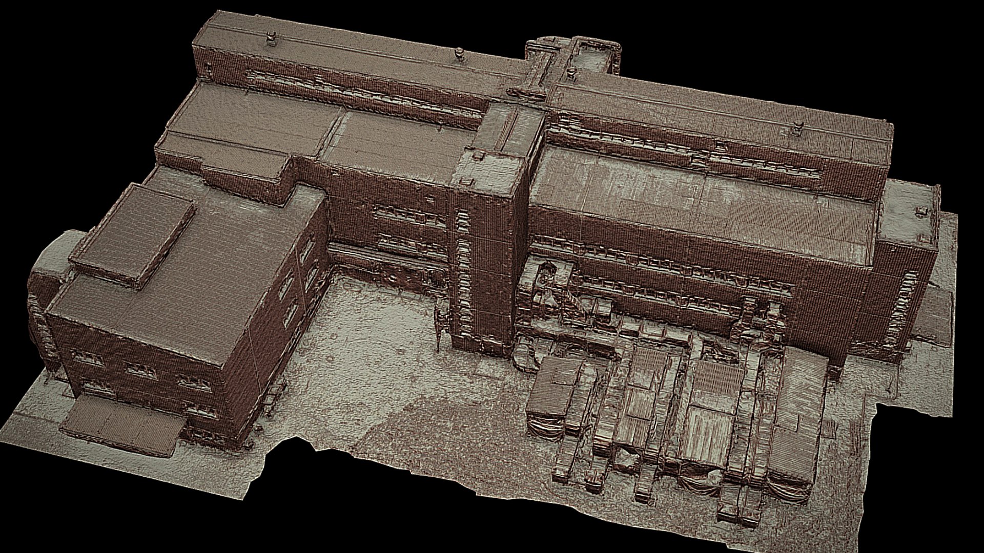 3D Industrial Facility Factory Buildings Drone Scan Model - TurboSquid ...