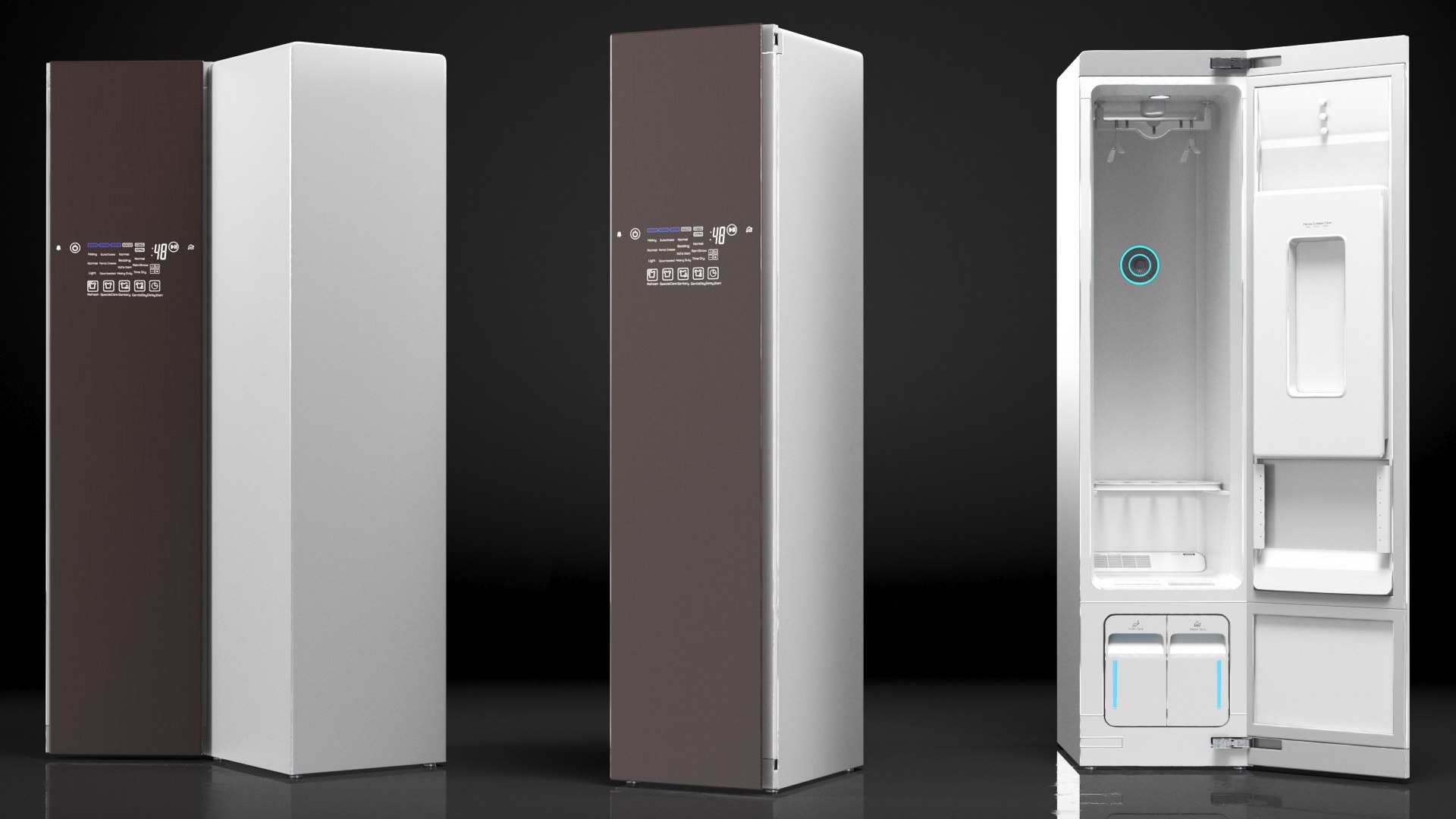 3D Steam Clothing Care System Wood Model - TurboSquid 1768645