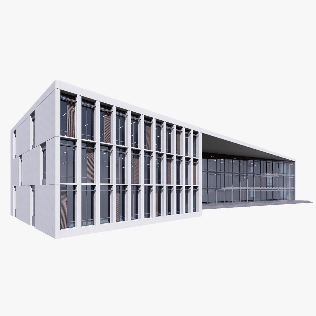 Modern Building 3D Model - TurboSquid 2339382