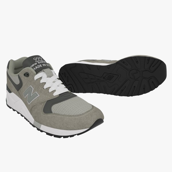new balance 574 blue 3d model