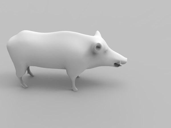 Wild boar rigged animation 3D model - TurboSquid 1253308