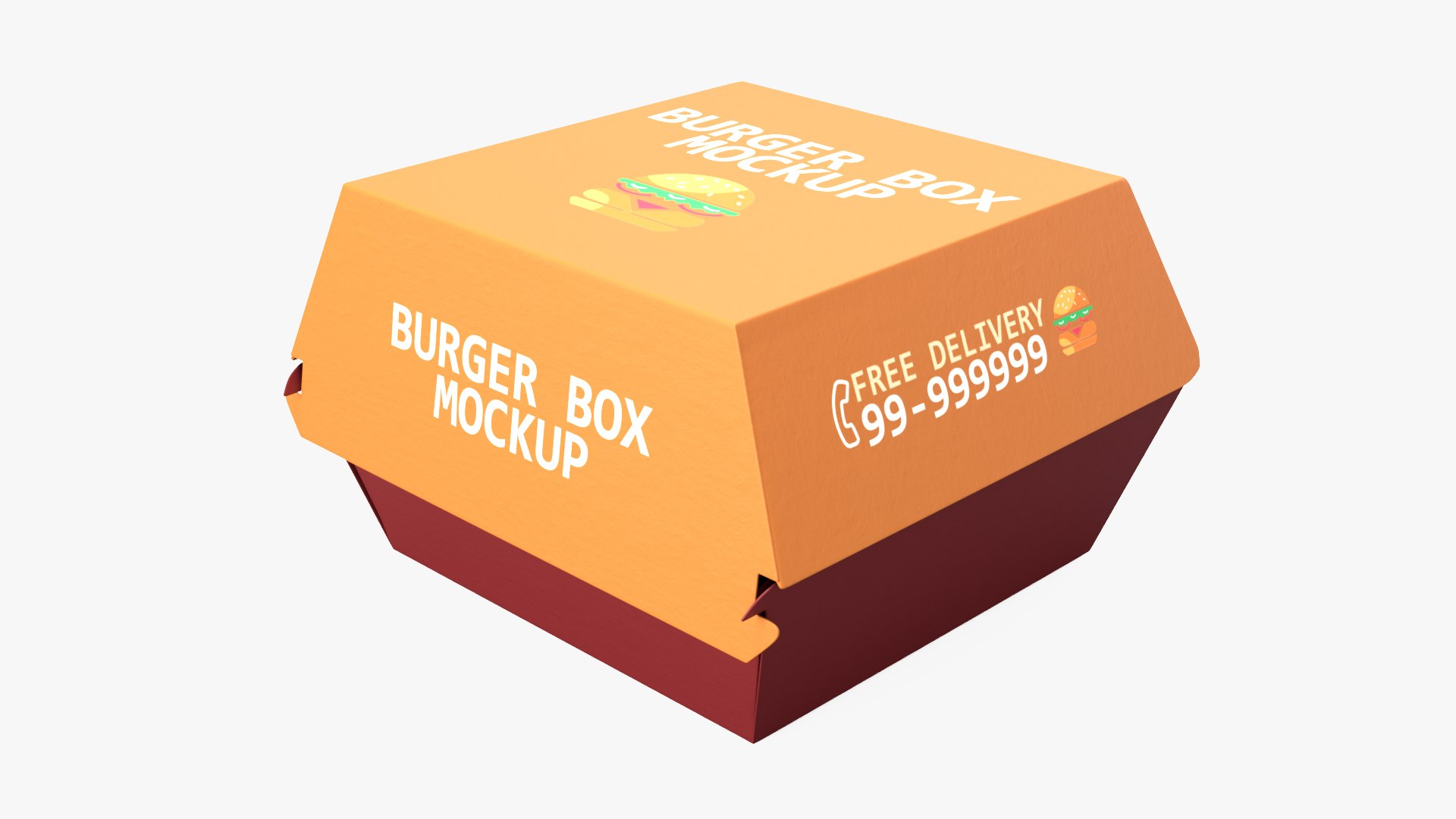 3D Burger Box - TurboSquid 2324716