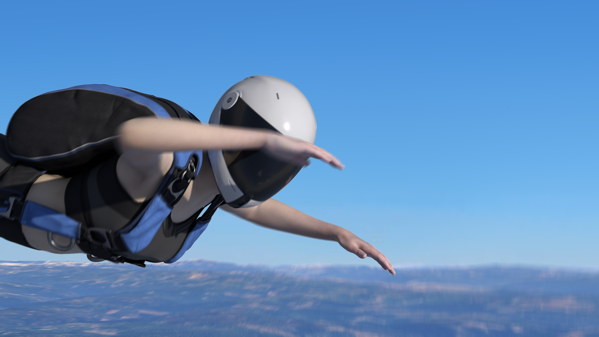 Skydiver Female 3D model - TurboSquid 2133547