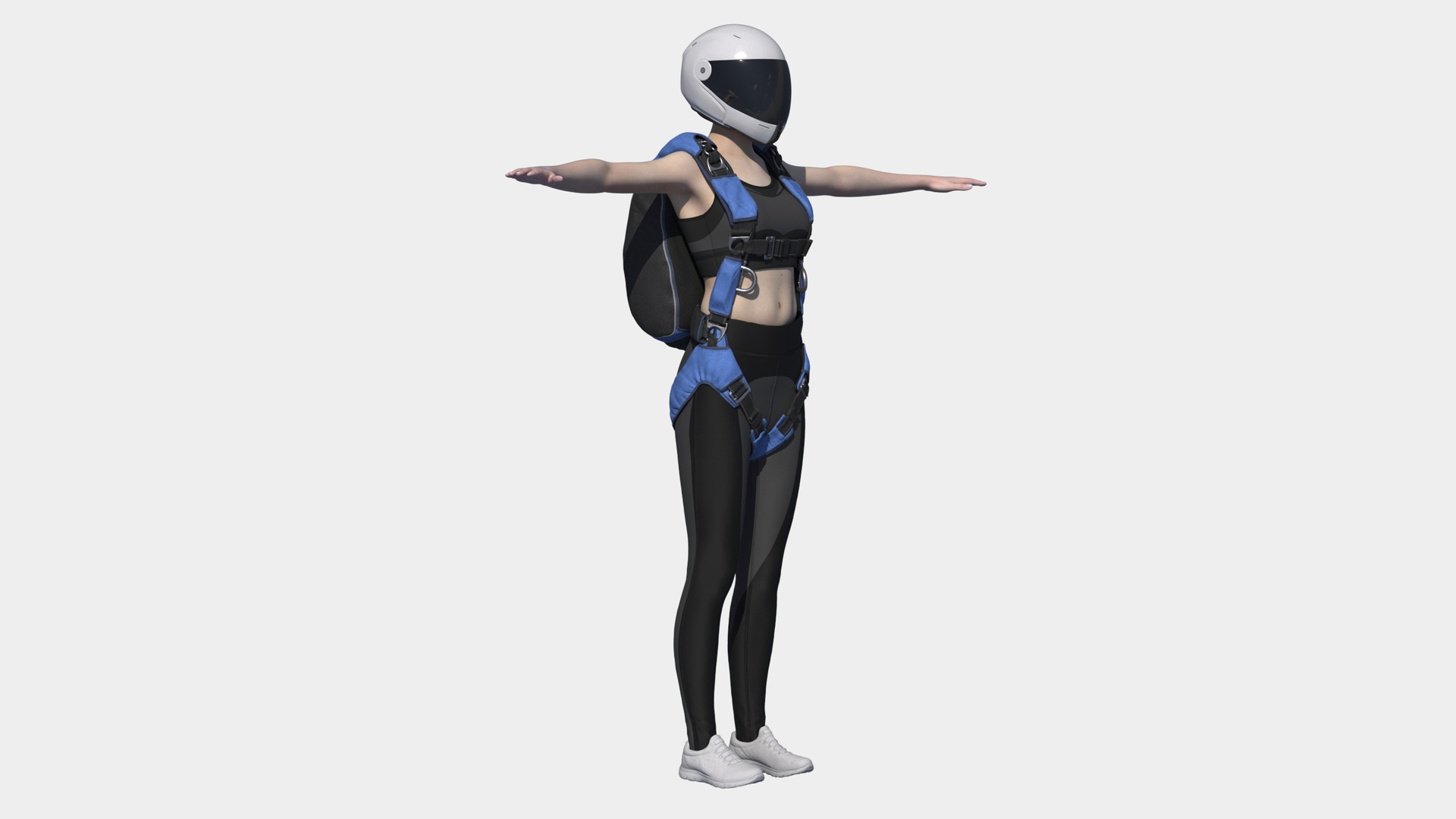 Skydiver Female 3D model - TurboSquid 2133547