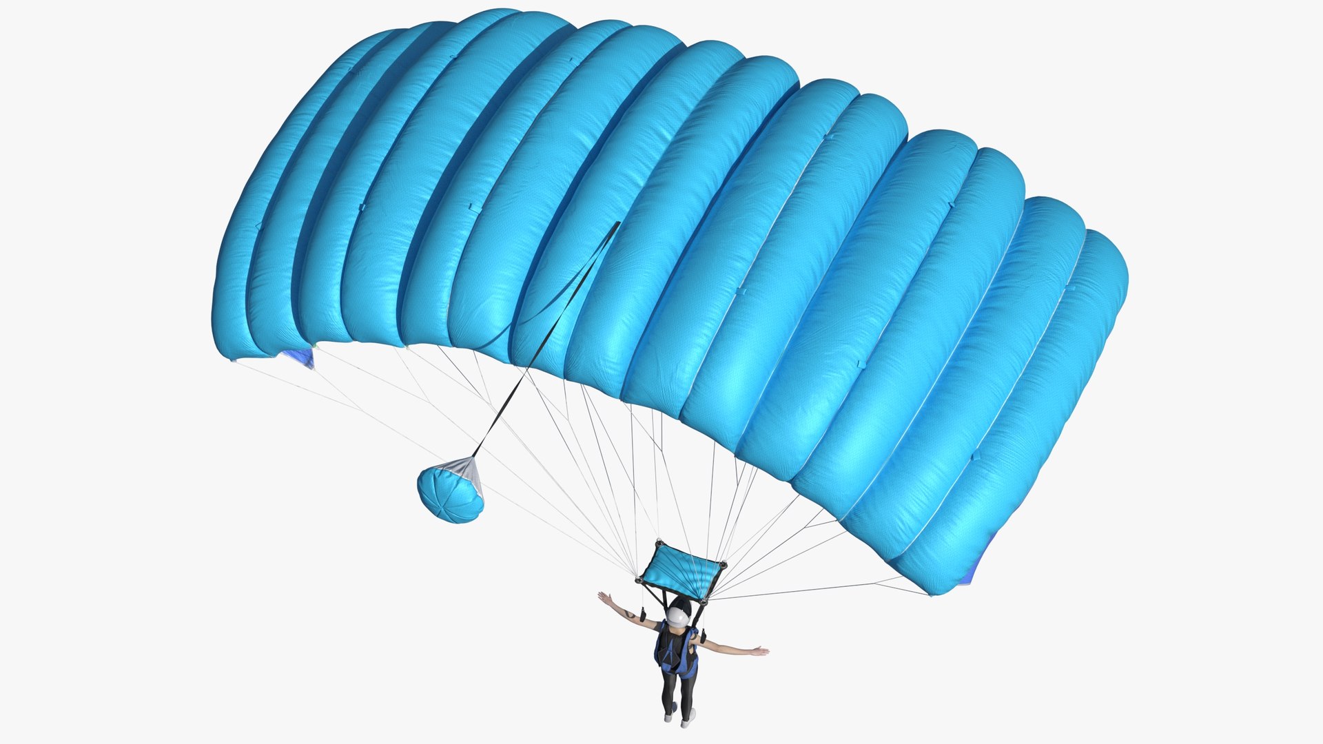 Skydiver Female 3D Model - TurboSquid 2133547