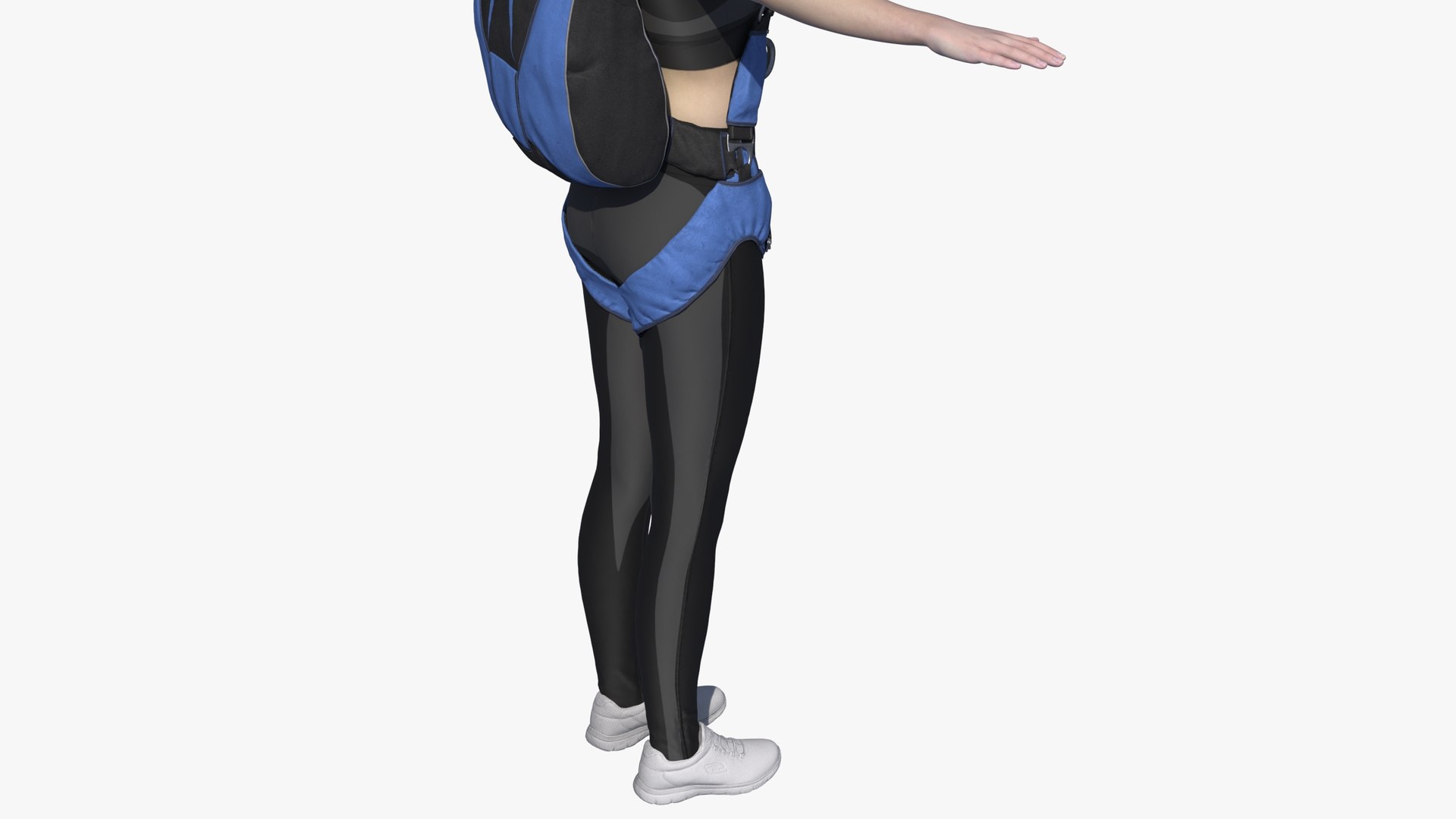 Skydiver Female 3D Model - TurboSquid 2133547