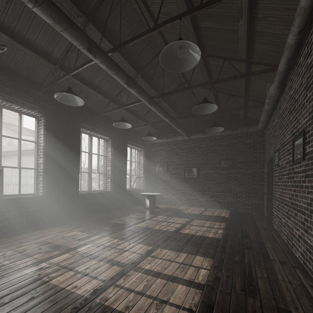 3D Loft Room 1 Model - TurboSquid 1882869