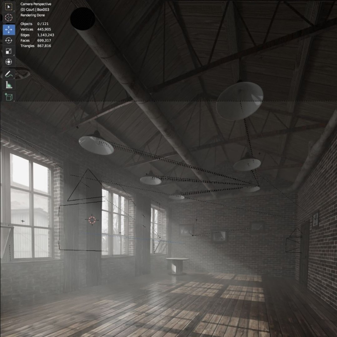 3D Loft Room 1 Model - TurboSquid 1882869