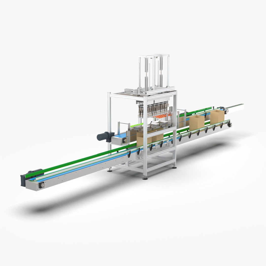 Fully Automatic Box Packing Machine model - TurboSquid 2097350