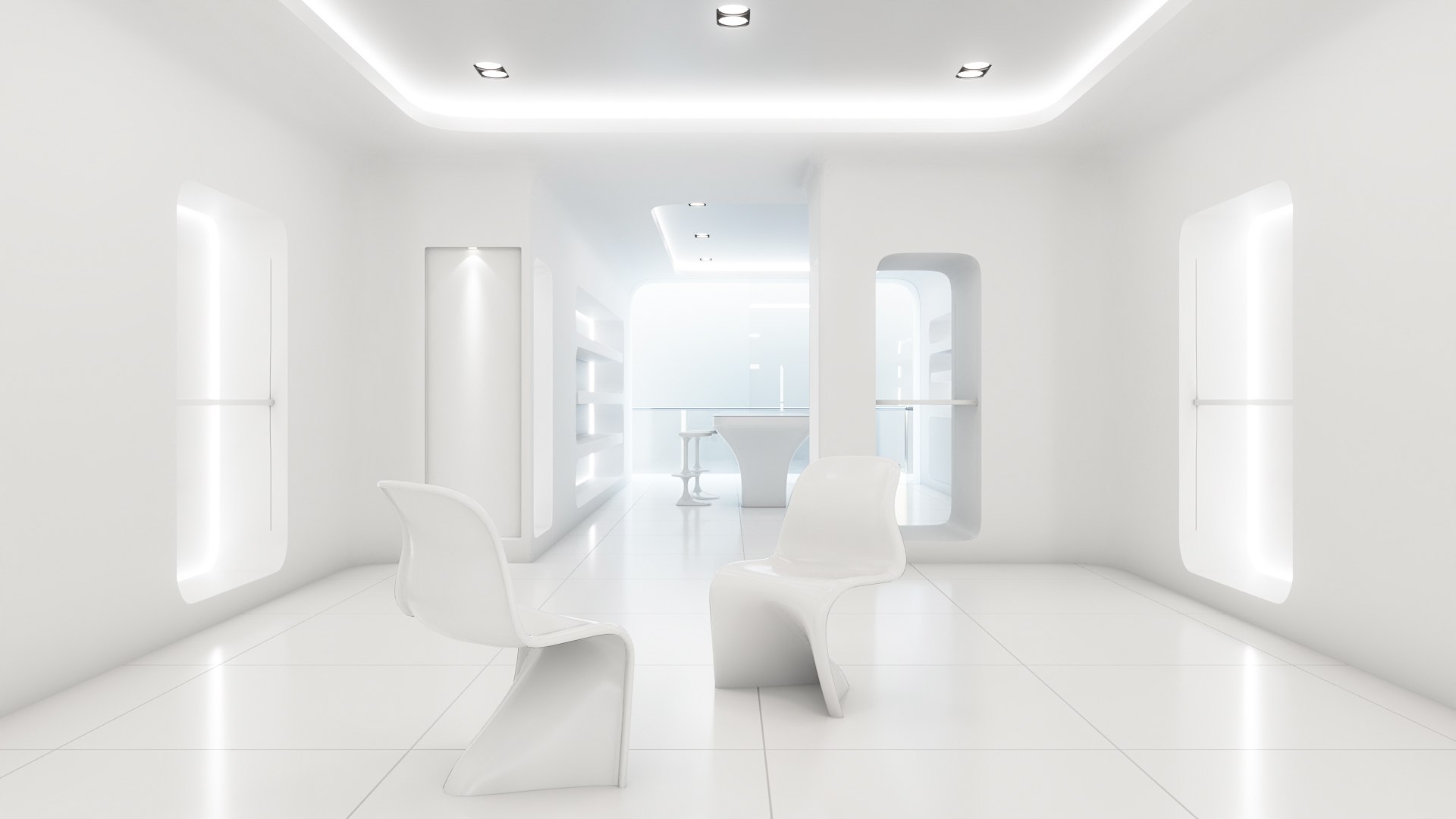 Interior White 3D Model - TurboSquid 1703985