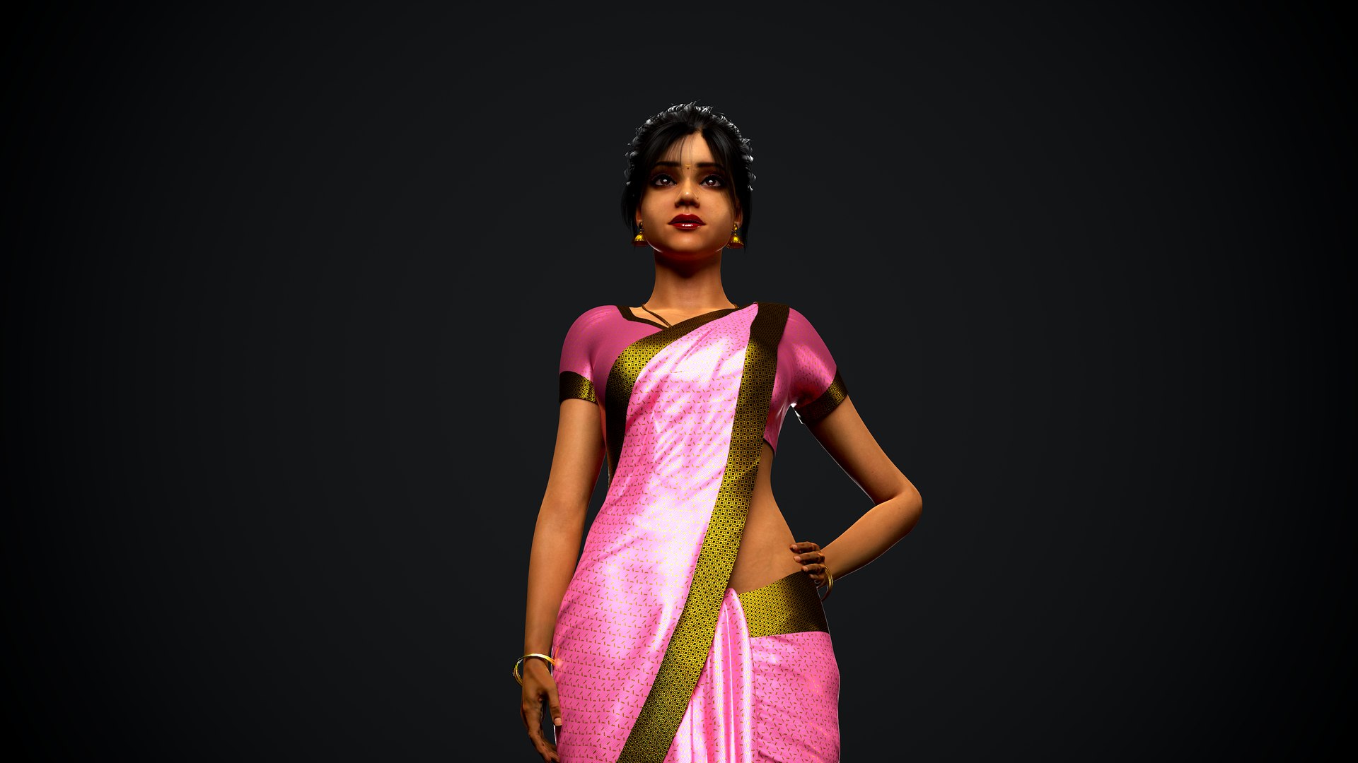 Indian Tradition Girl model - TurboSquid 2143746