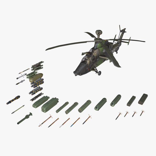 3D модель EC-665 Tiger UHT Германия Статический - TurboSquid 2243295