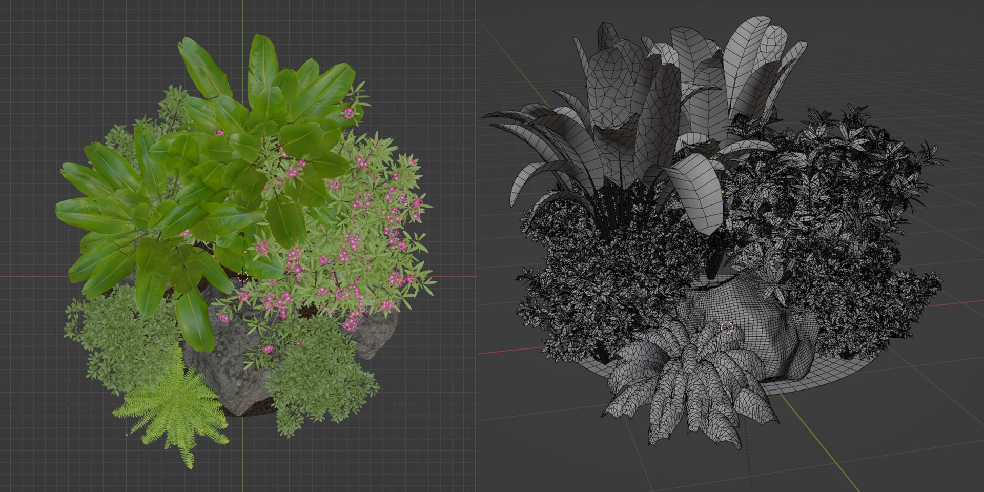 3D Outdoor Garden Plants Collection Vol 136-Blender - TurboSquid 2146330