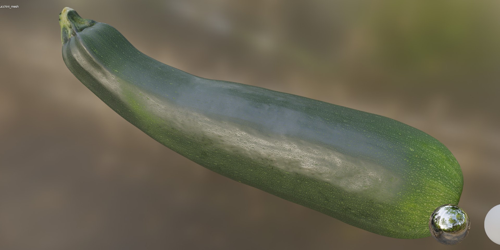 3D Green Zucchini 4k Scanned Model - TurboSquid 1880450
