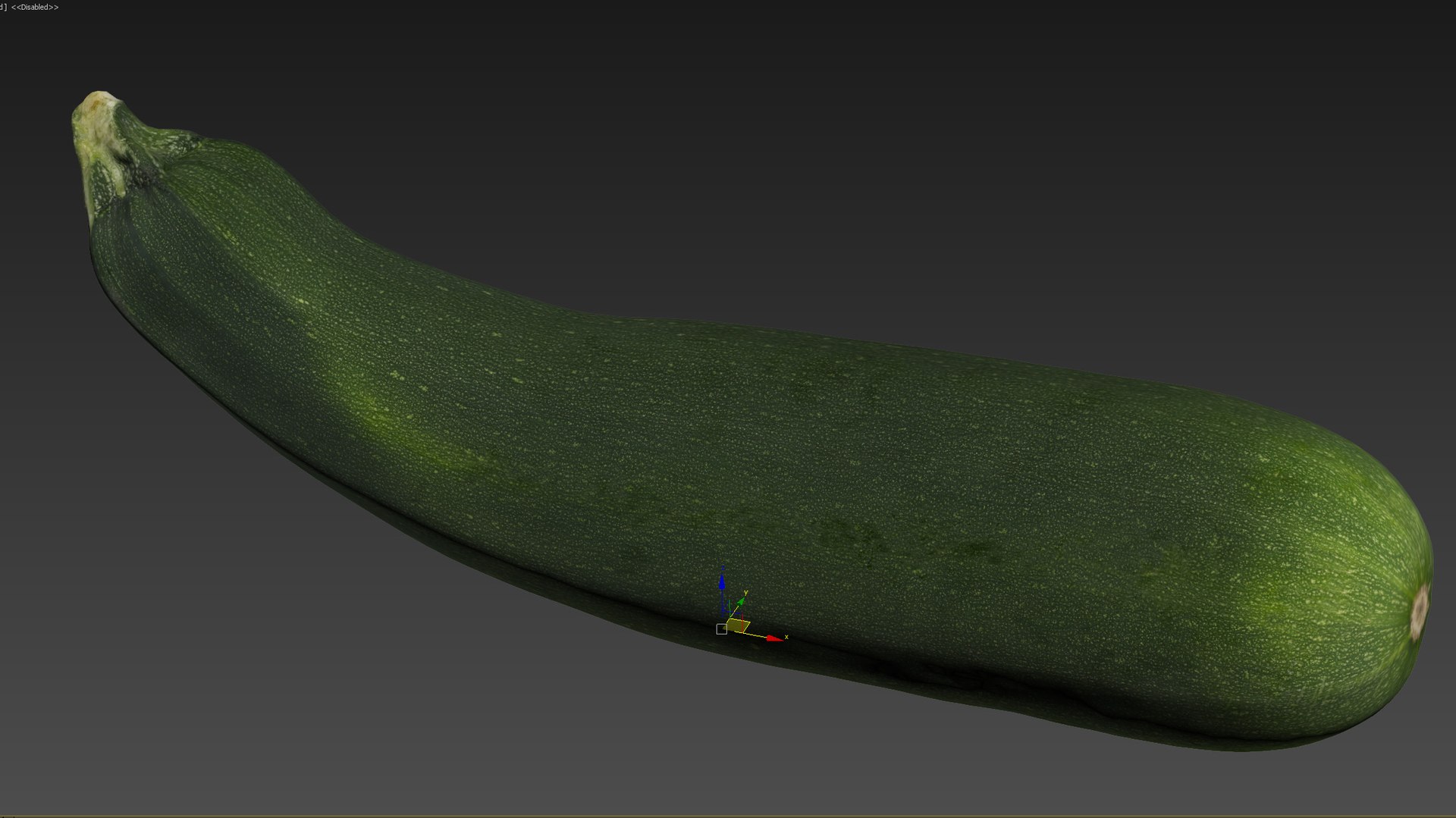 3D Green Zucchini 4k Scanned Model - TurboSquid 1880450