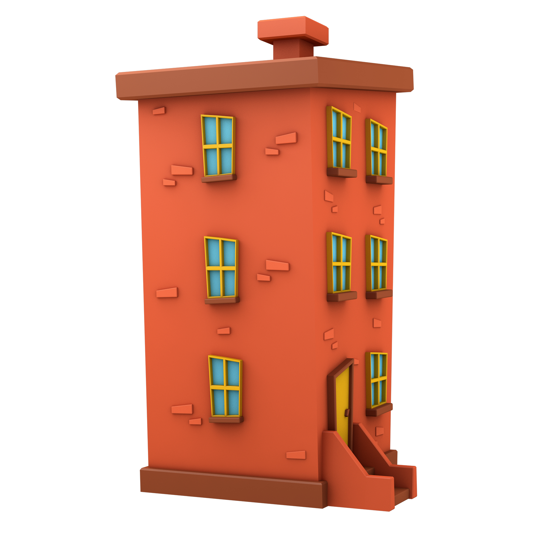 Cartoon house model - TurboSquid 1485622