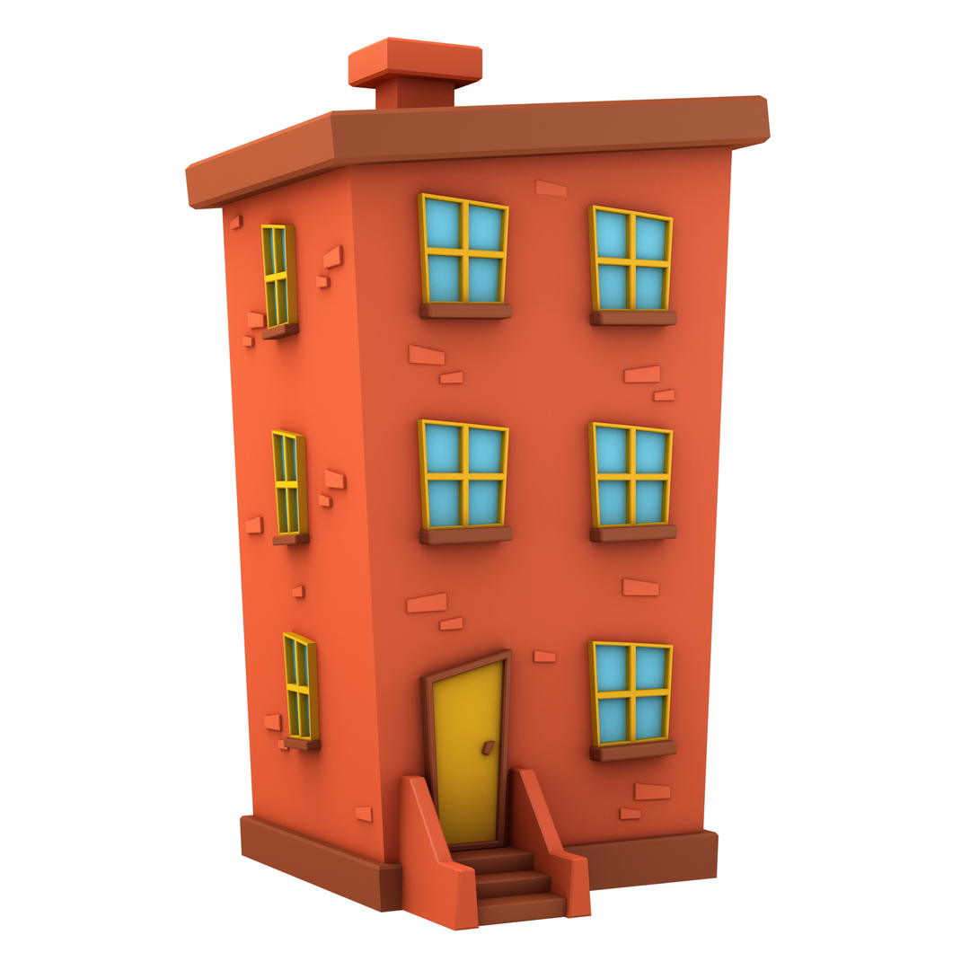 Cartoon house model - TurboSquid 1485622