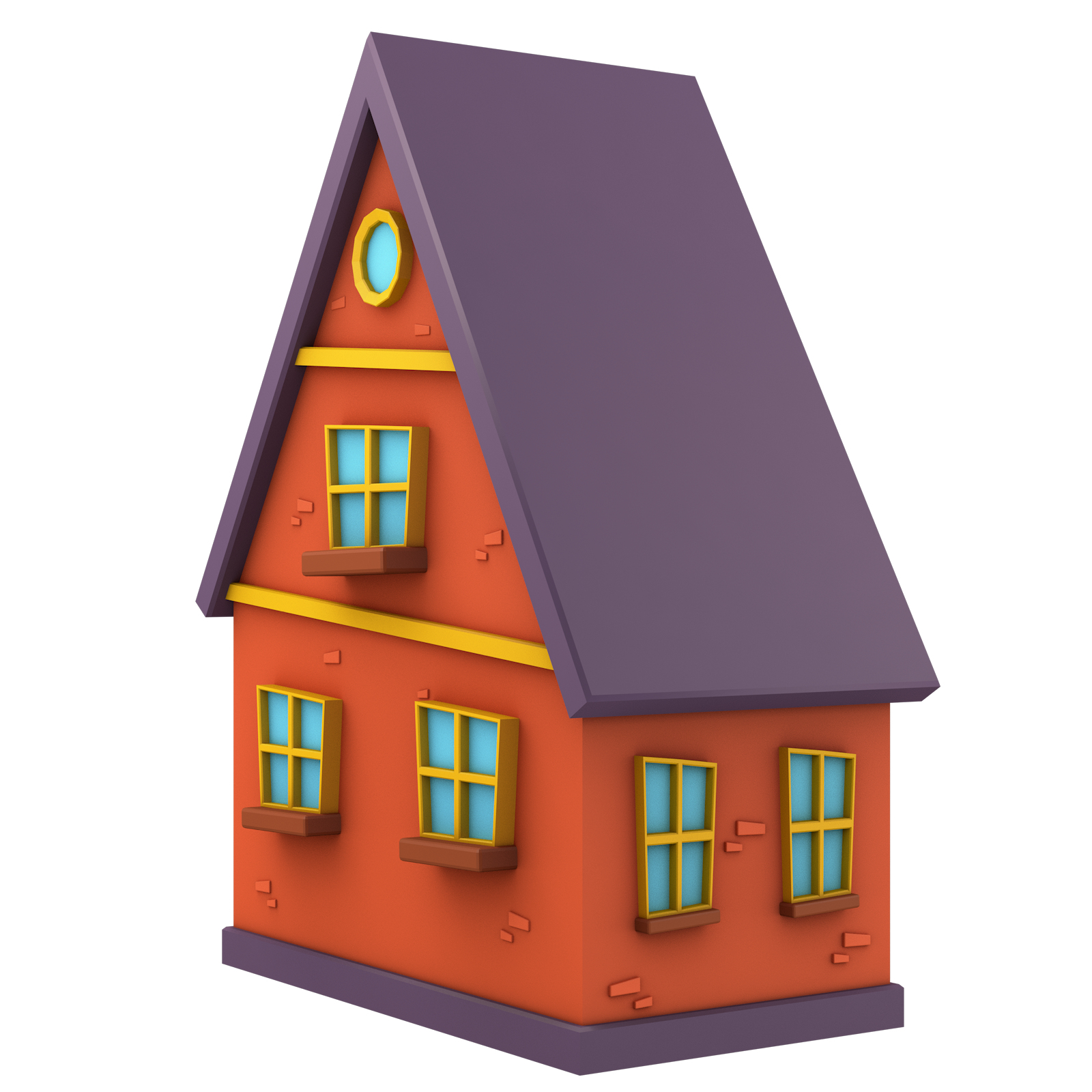 Cartoon house model - TurboSquid 1485622