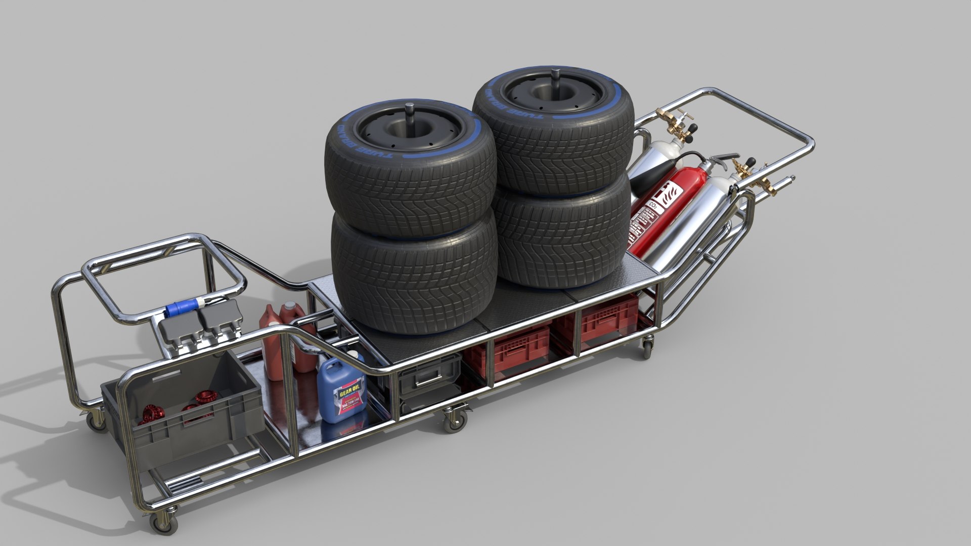 Big Pit Lane Trolley New 3D - TurboSquid 2293452