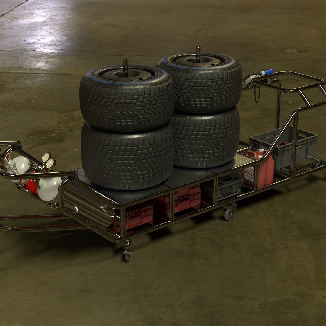 Big Pit Lane Trolley New 3D - TurboSquid 2293452