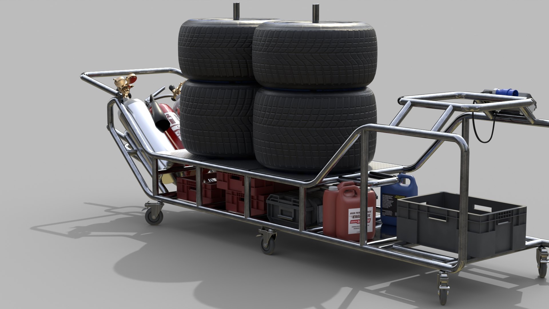 Big Pit Lane Trolley New 3D - TurboSquid 2293452