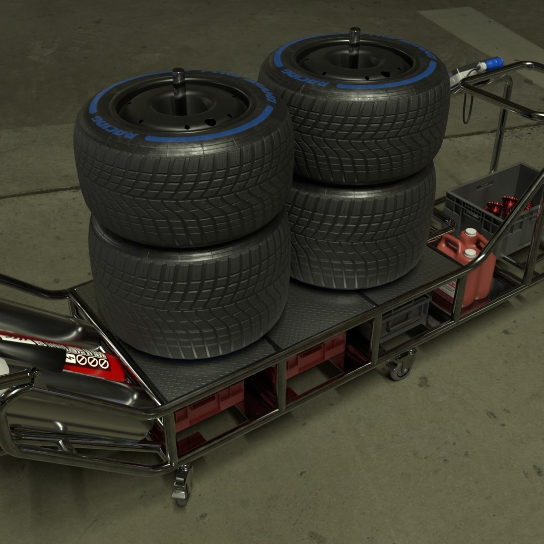 Big Pit Lane Trolley New 3D - TurboSquid 2293452