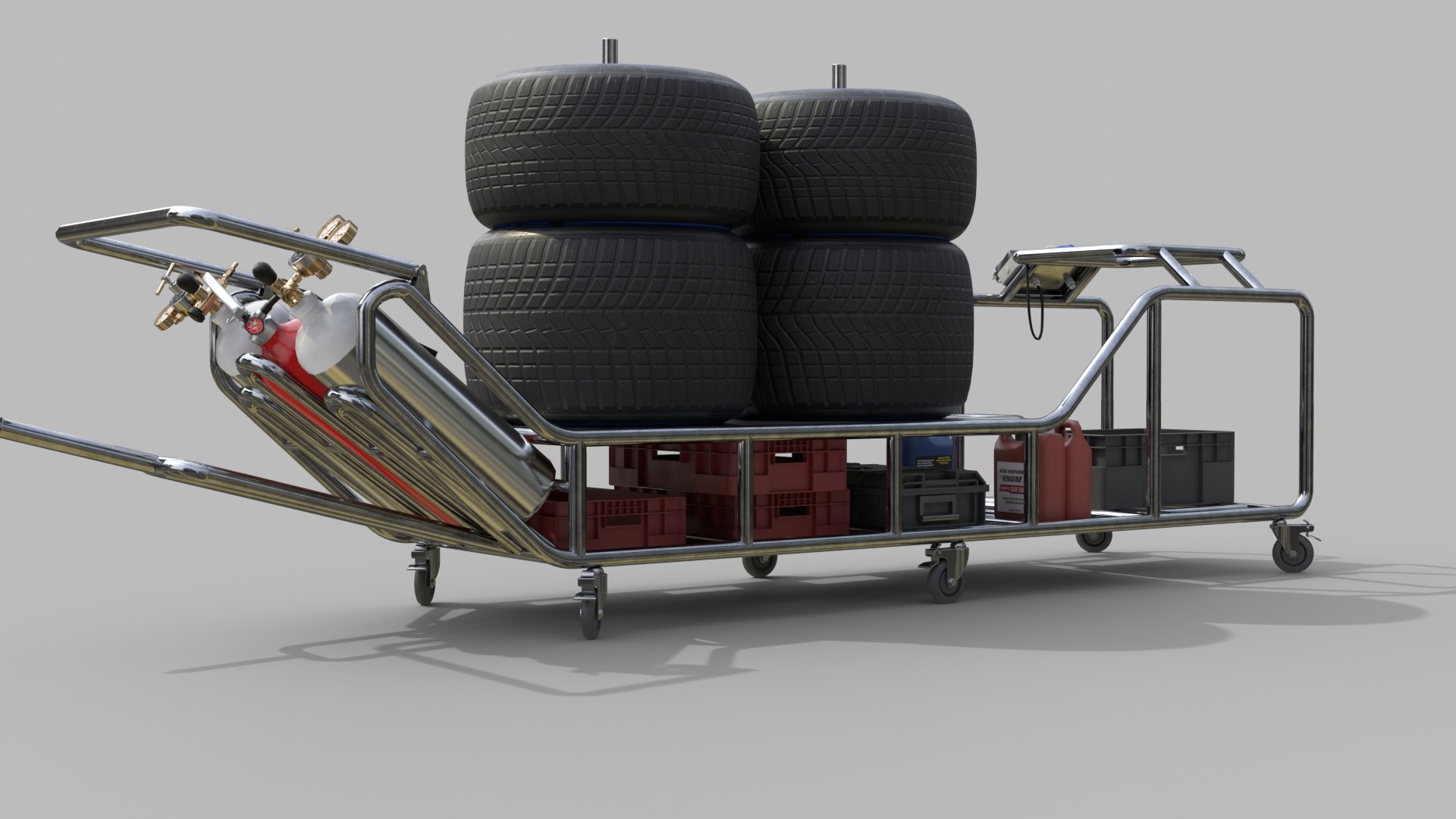 Big Pit Lane Trolley New 3D - TurboSquid 2293452