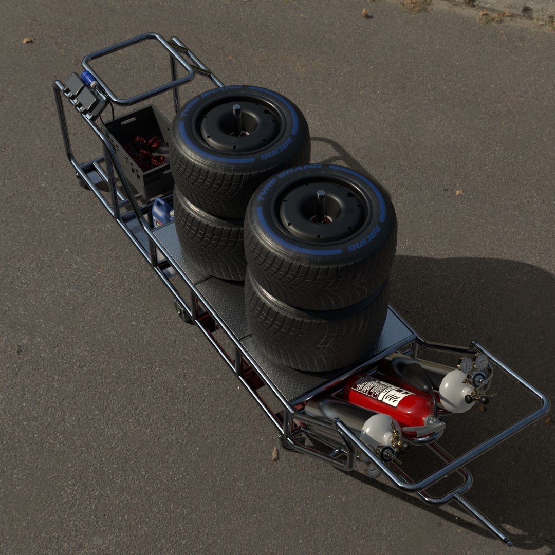 Big Pit Lane Trolley New 3D - TurboSquid 2293452