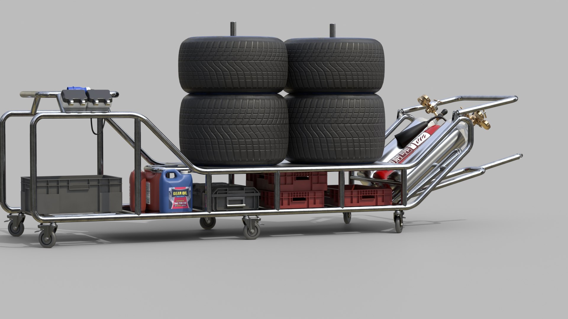 Big Pit Lane Trolley New 3D - TurboSquid 2293452