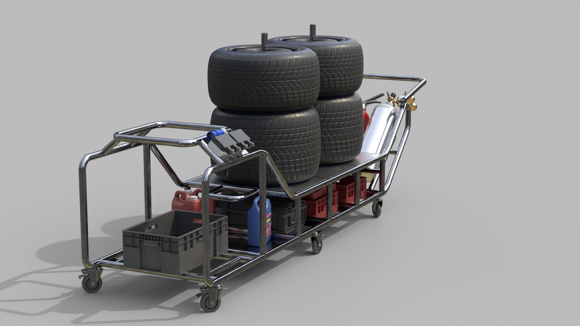 Big Pit Lane Trolley New 3D - TurboSquid 2293452