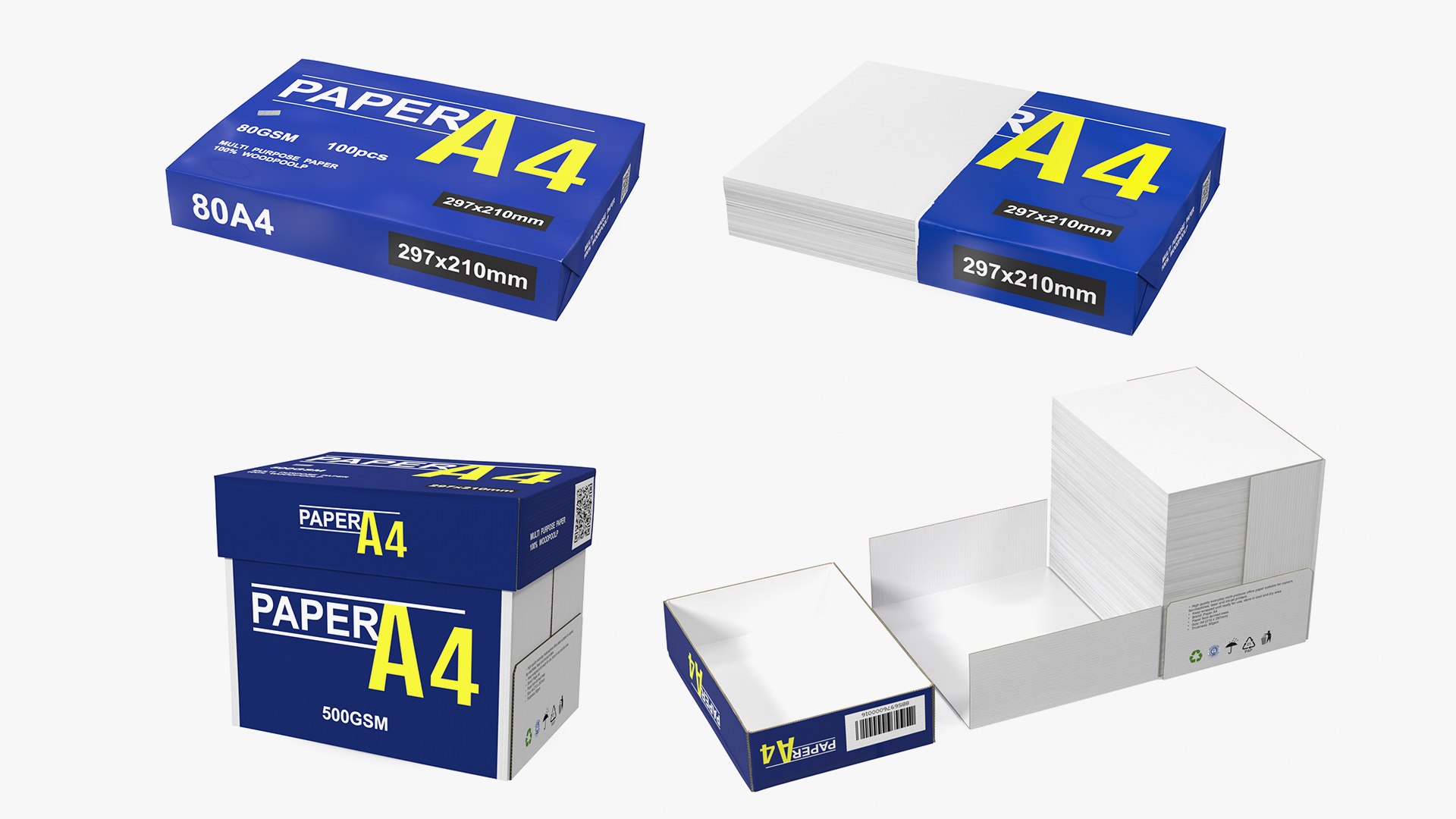 3D Office Paper Products Collection - TurboSquid 1787381