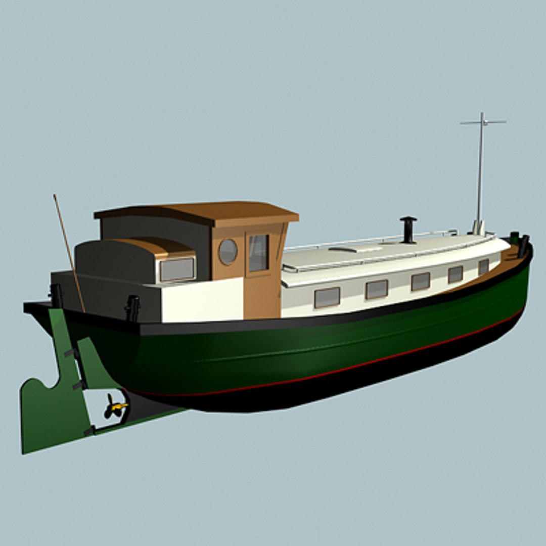 Dutch Barge 3d Model