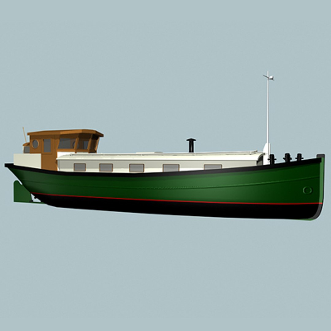 Dutch Barge 3d Model
