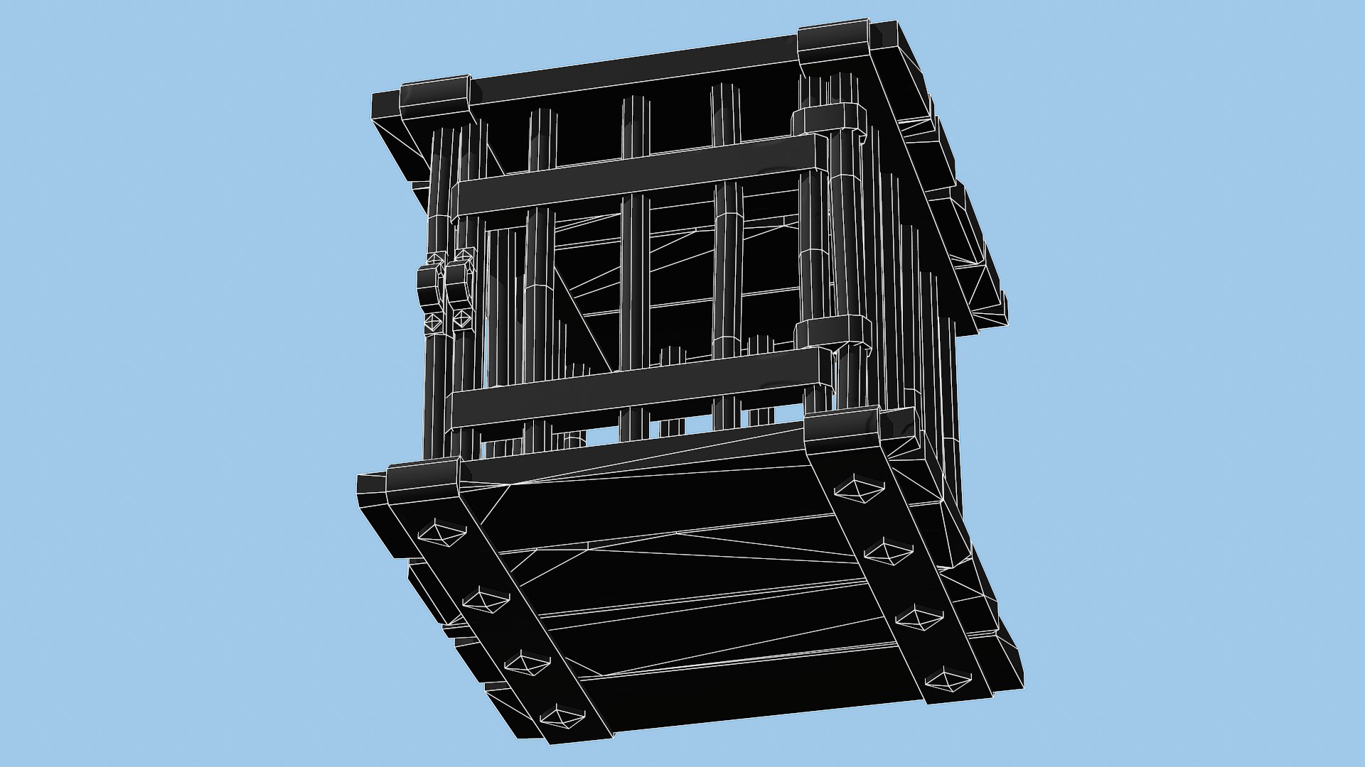 3D Stylized Wooden Cage - PBR Game Ready Model - TurboSquid 2050043