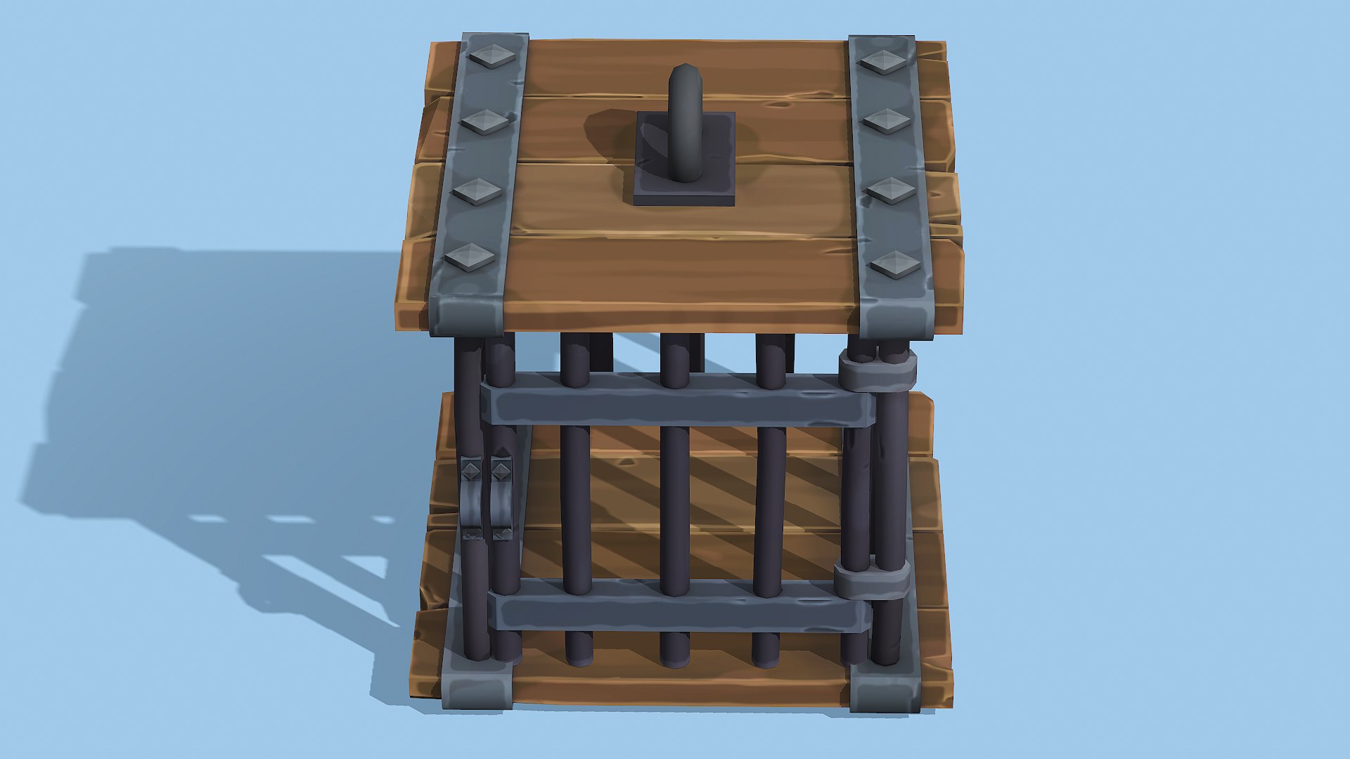 3D Stylized Wooden Cage - PBR Game Ready Model - TurboSquid 2050043