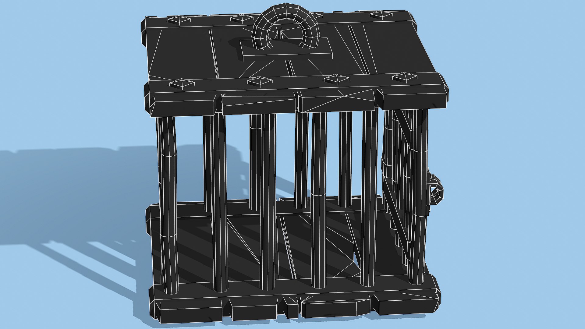 3D Stylized Wooden Cage - PBR Game Ready Model - TurboSquid 2050043