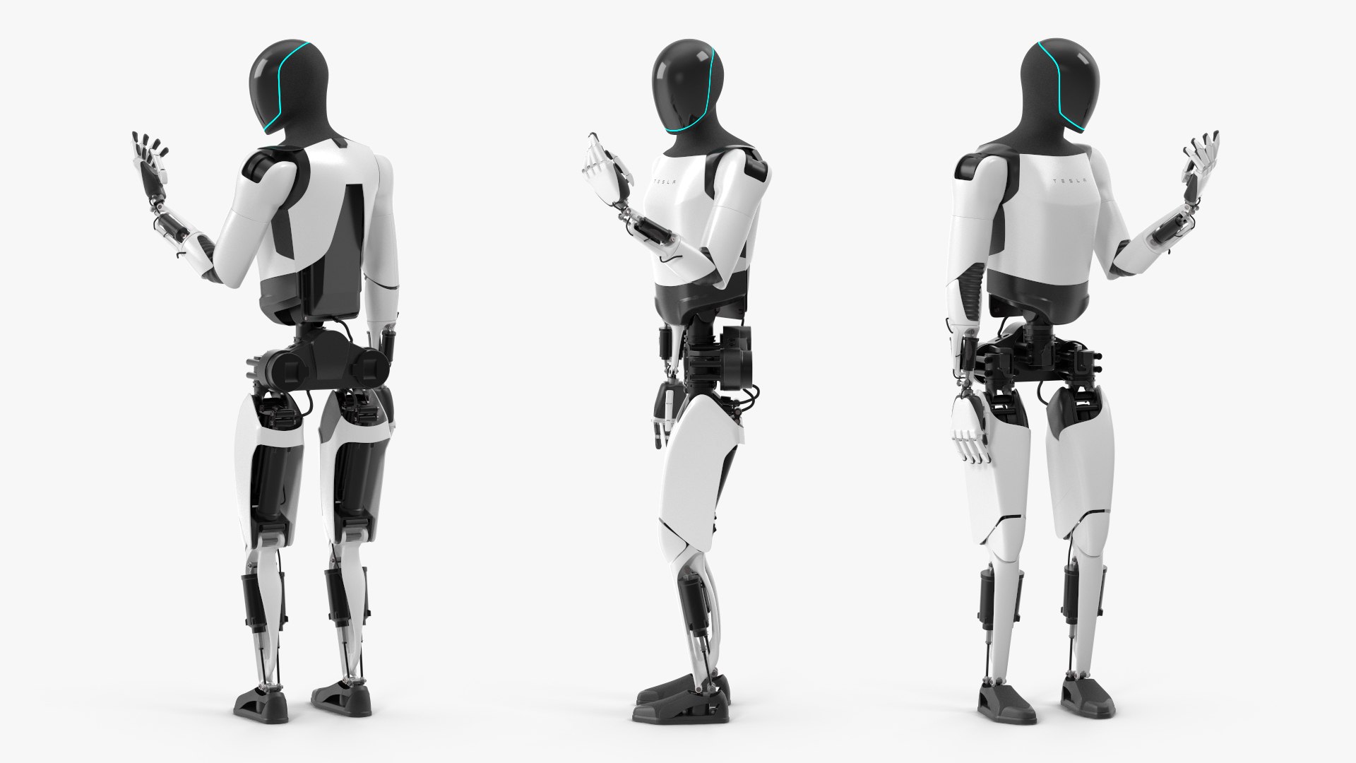 3D Tesla Optimus Gen 2 Humanoid Robot White Model - TurboSquid 2447919