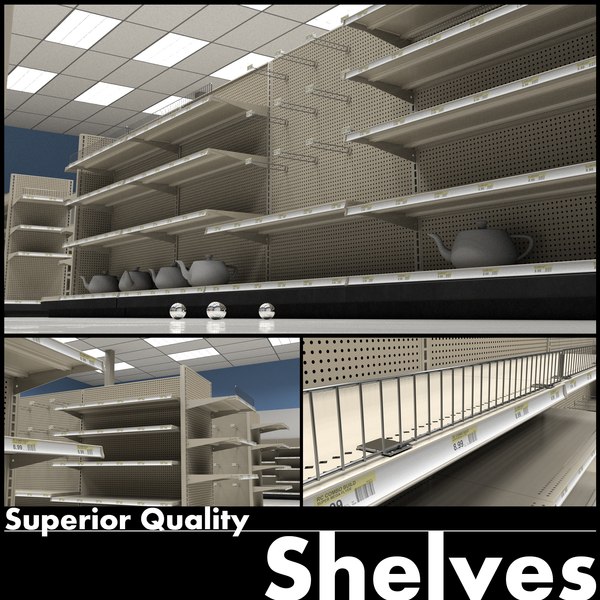 Supermarket Shelving 3D Models for Download | TurboSquid