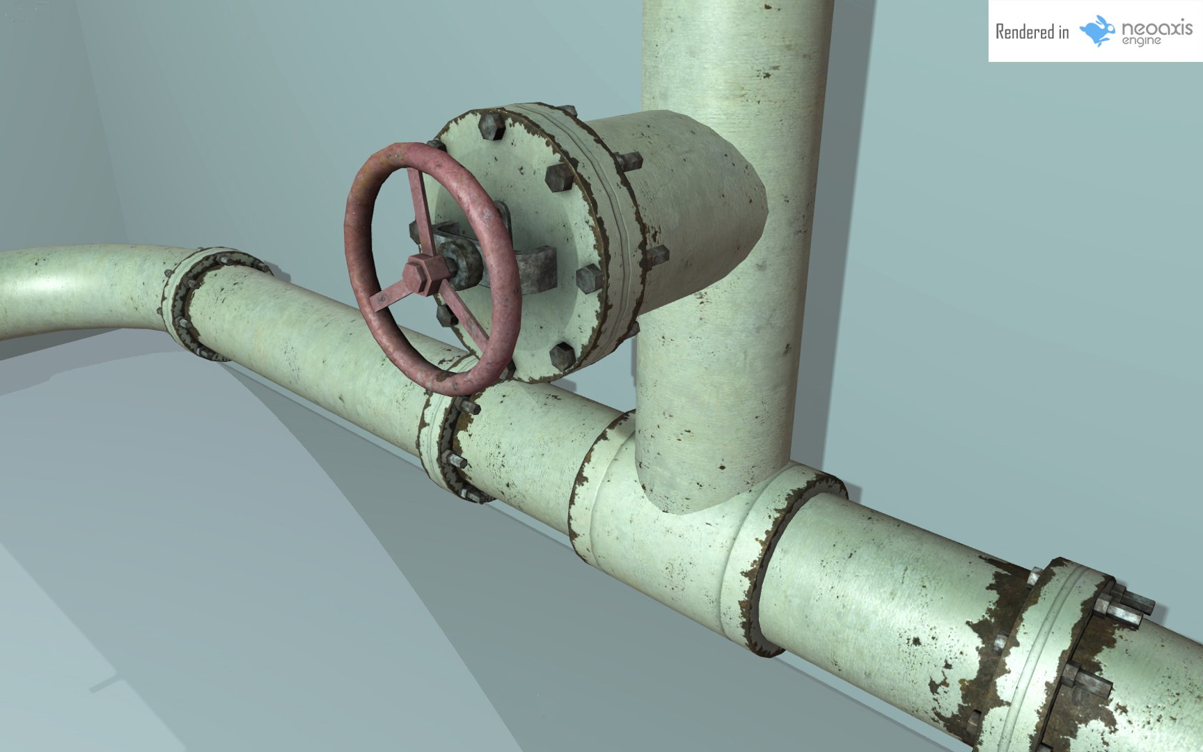 3d model pipe set industrial real time