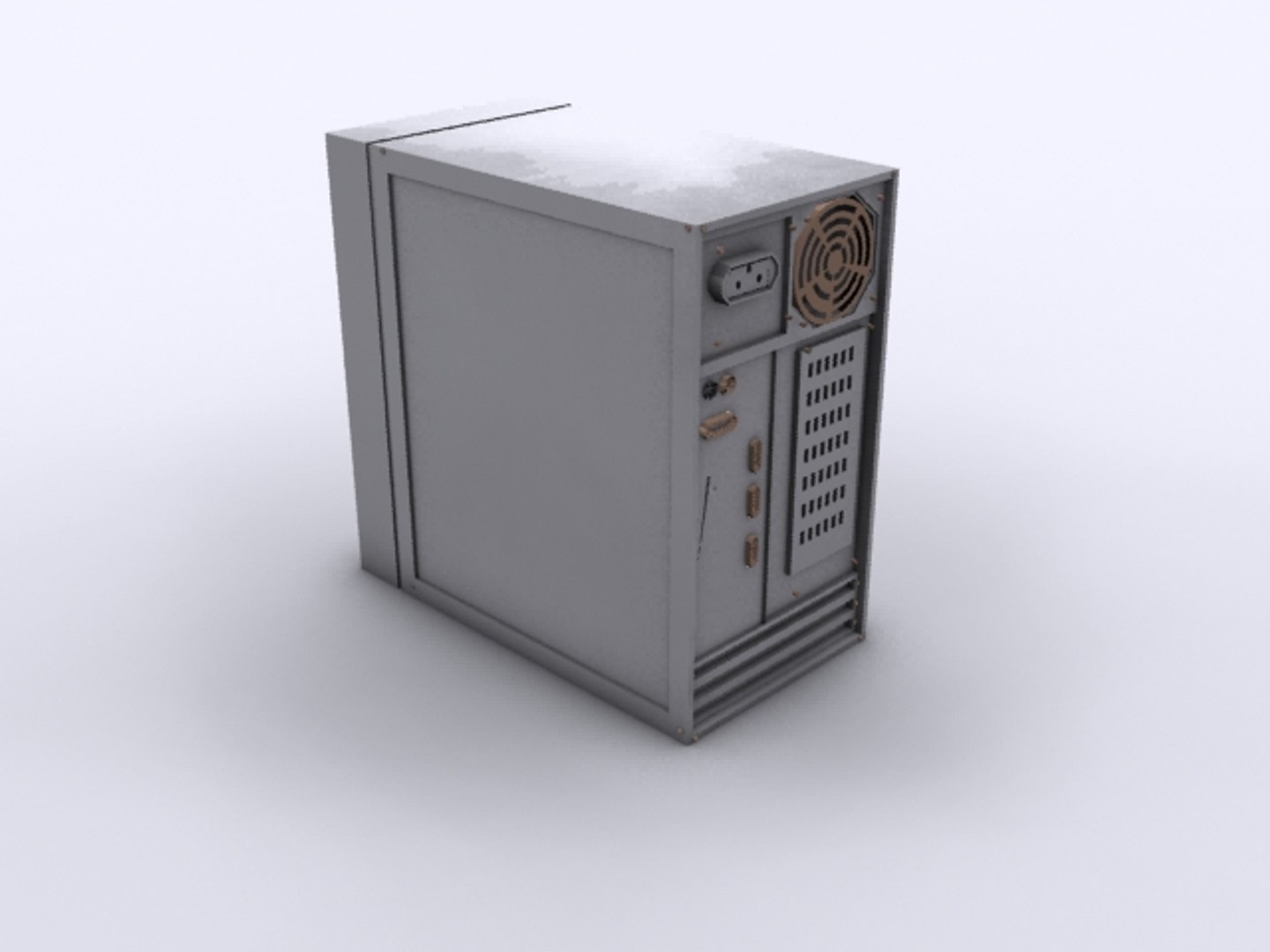 3d computer case model