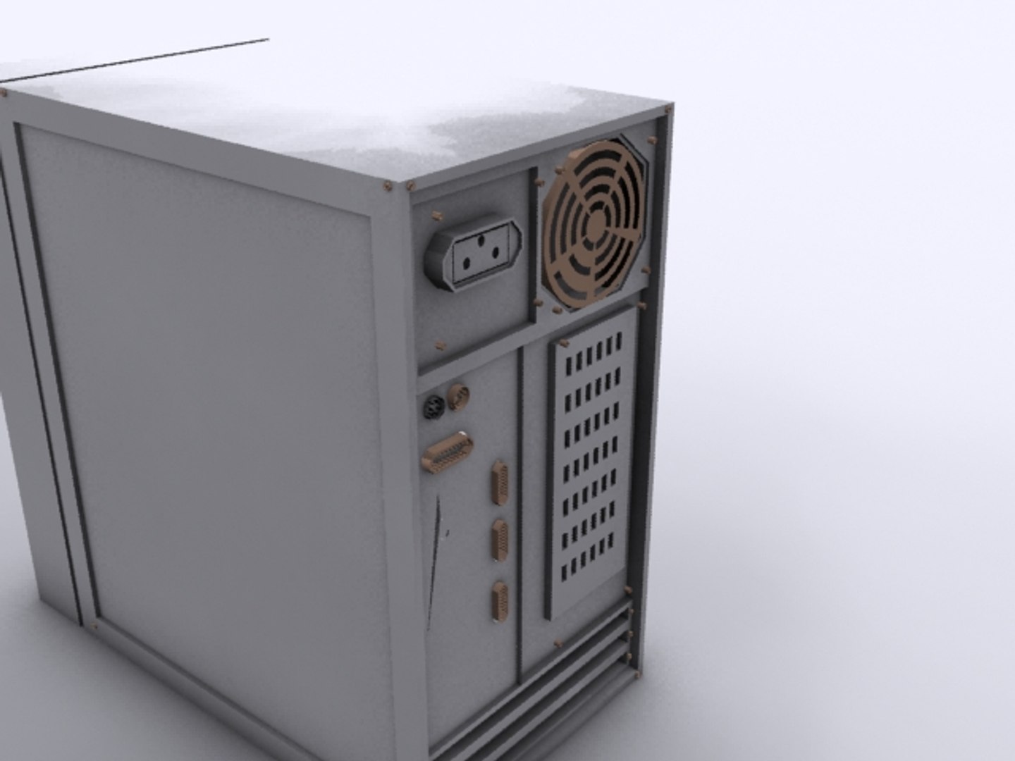 3d computer case model