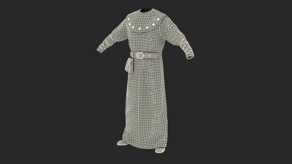 modelo 3d Traje de monje medieval - TurboSquid 2402326